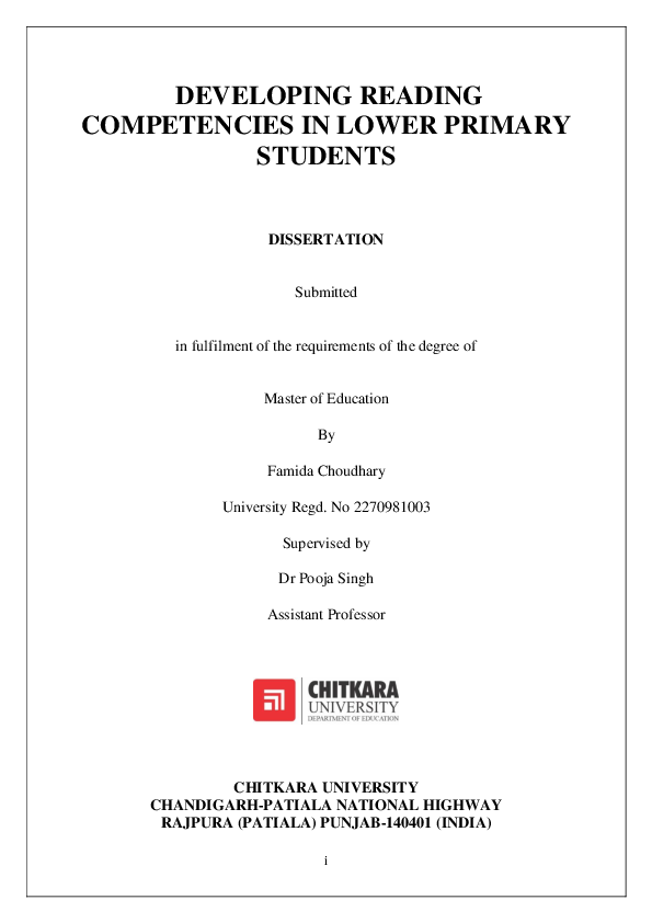 (PDF) DEVELOPING READING COMPETENCIES IN LOWER PRIMARY STUDENTS ...