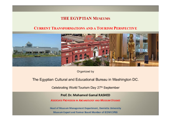 (PDF) THE EGYPTIAN Museums: Current Transformations and a Tourism ...