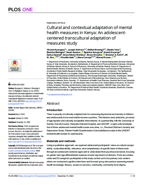 (PDF) Cultural and contextual adaptation of mental health measures in ...