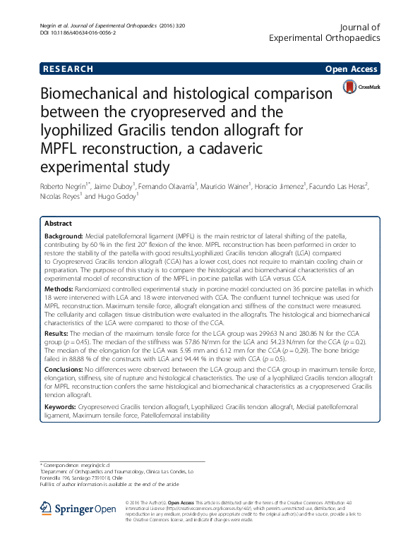 (PDF) Biomechanical and histological comparison between the ...