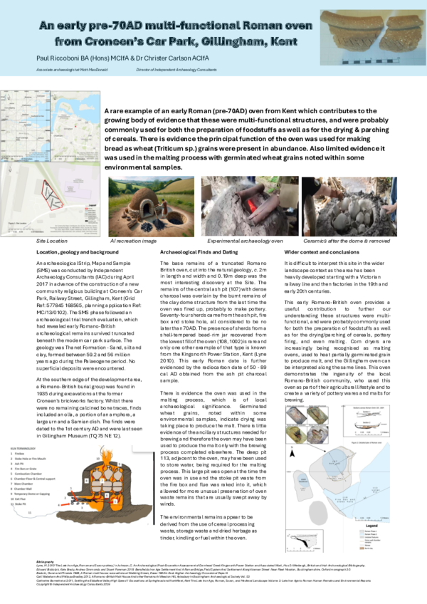 (PDF) An early pre-70AD multi-functional Roman oven from Croneen's Car ...