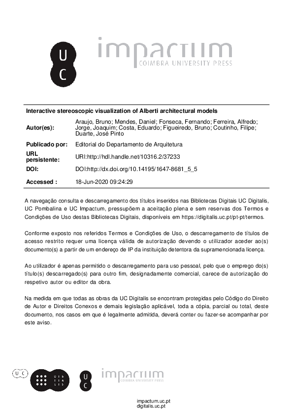 (PDF) Interactive stereoscopic visualization of Alberti Architectural ...
