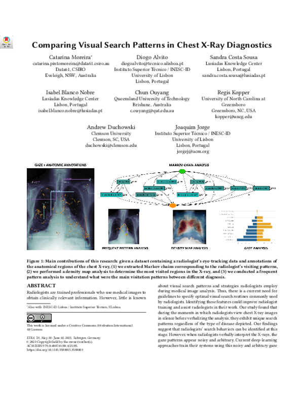 (PDF) Comparing Visual Search Patterns in Chest X-Ray Diagnostics