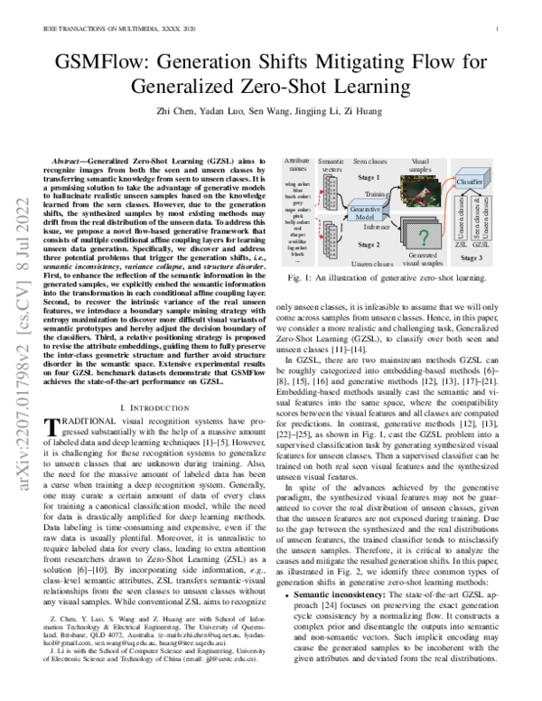 (PDF) GSMFlow: Generation Shifts Mitigating Flow for Generalized Zero-Shot Learning