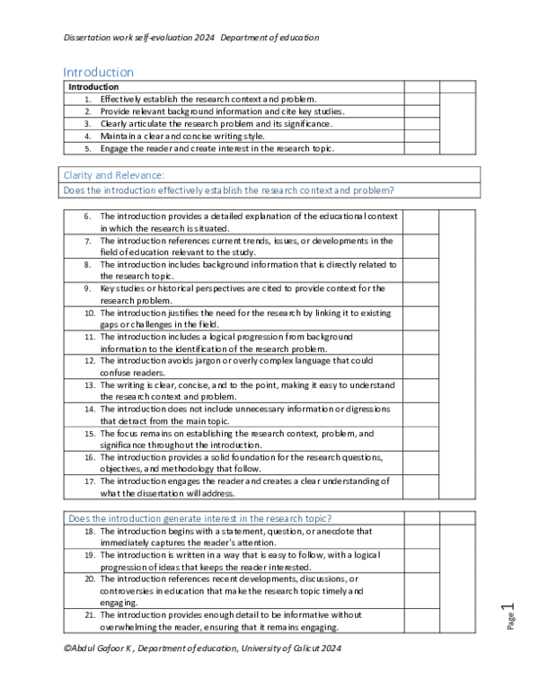 (PDF) Dissertation work self-evaluation 2024