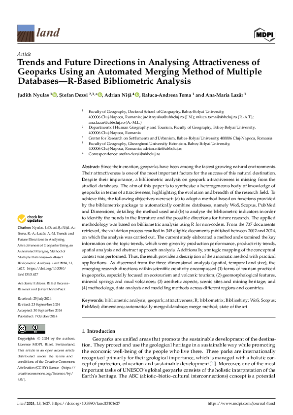 (PDF) Trends and Future Directions in Analysing Attractiveness of Geoparks Using an Automated ...