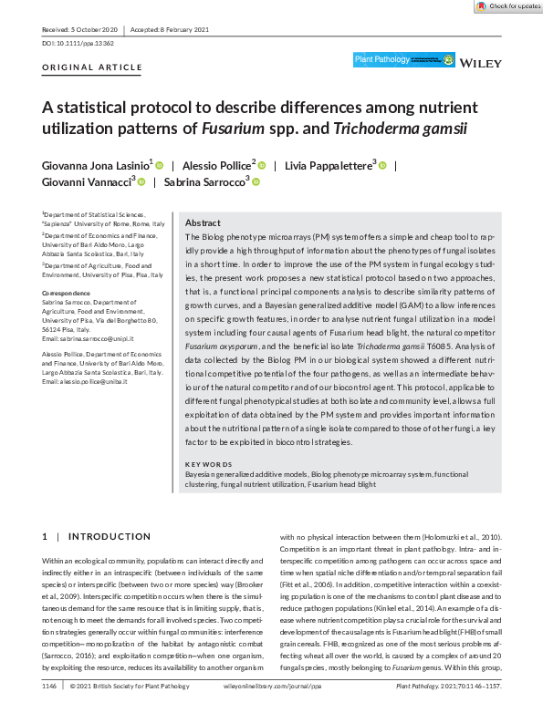 (PDF) A statistical protocol to describe differences among nutrient ...