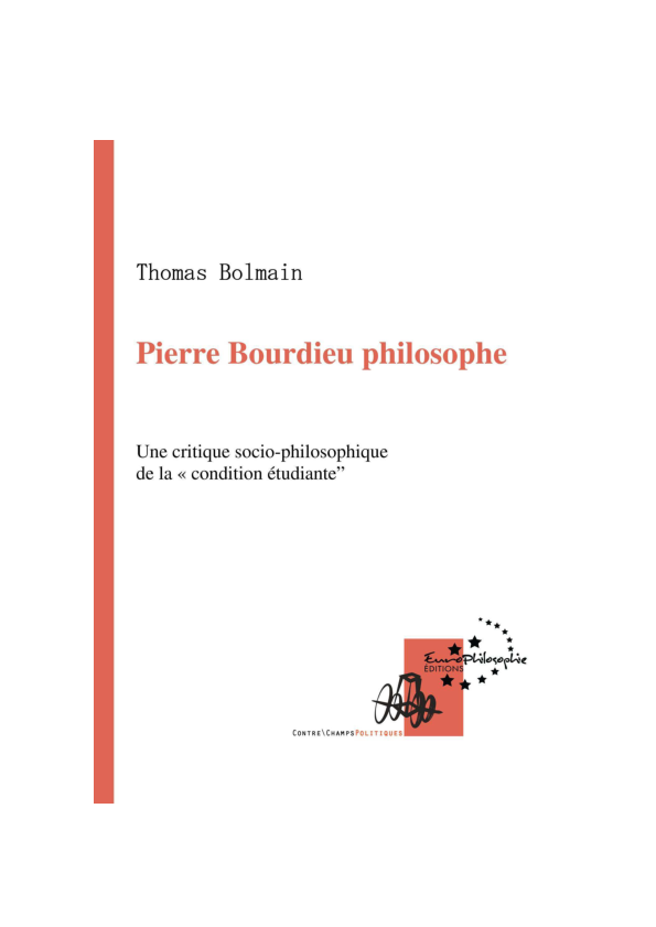 (PDF) Pierre Bourdieu Philosophe