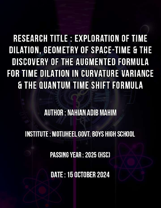 (PDF) Exploration of Time Dilation, Geometry of Space-Time & The ...