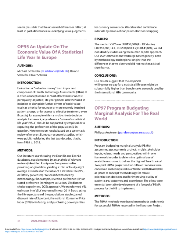 (PDF) OP97 Program Budgeting Marginal Analysis For The Real World