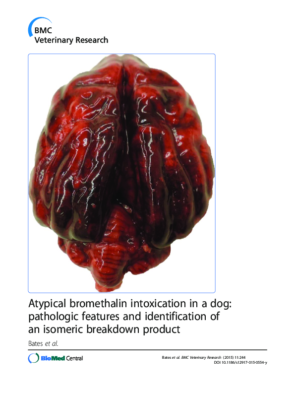 (PDF) Atypical bromethalin intoxication in a dog: pathologic features ...