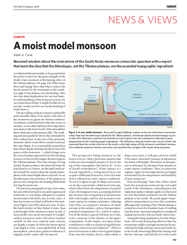 (PDF) A moist model monsoon