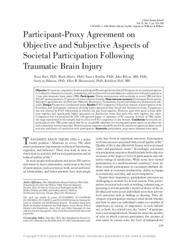 (PDF) Reliability and Diagnostic Characteristics of the JFK Coma ...
