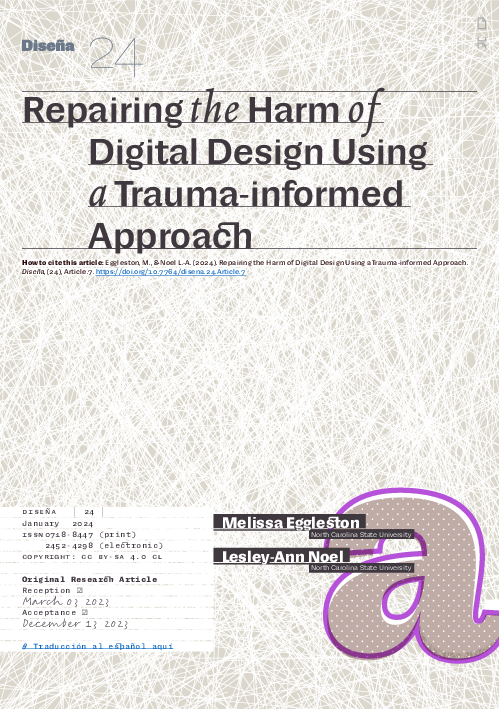 (PDF) Repairing the Harm of Digital Design Using a Trauma-informed Approach