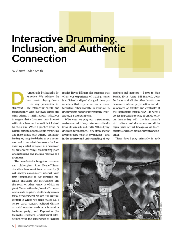 (PDF) Interactive Drumming, Inclusion, and Authentic Connection