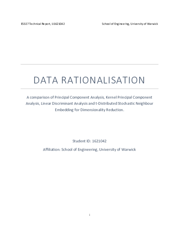 (PDF) Data Rationalisation
