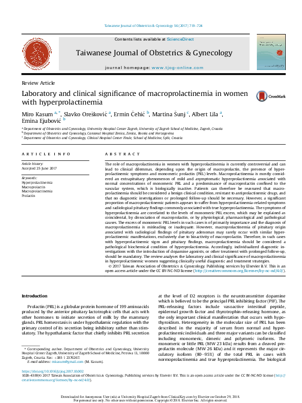 (PDF) Laboratory and clinical significance of macroprolactinemia in ...