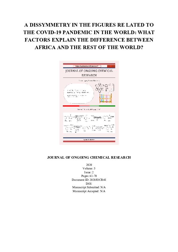 (PDF) A Dissymmetry in the Figures Related to the COVID-19 Pandemic in ...