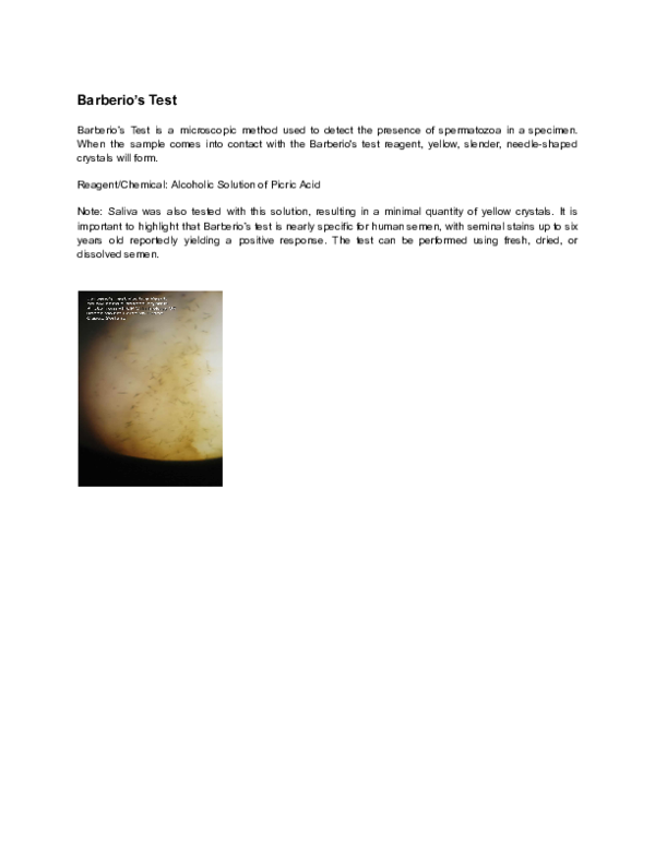 (PDF) Barberio's Test