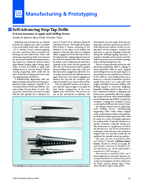 (PDF) Self-Advancing Step-Tap Drills