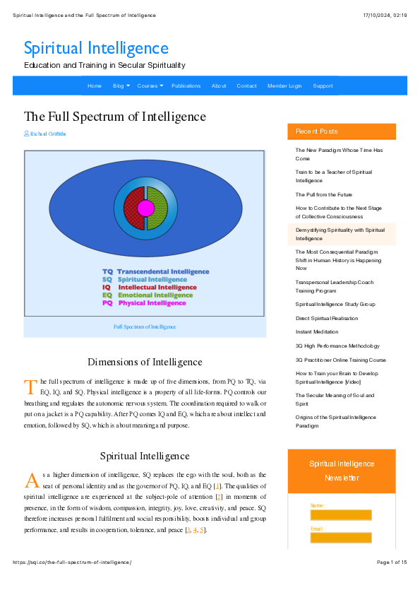 (PDF) The Full Spectrum of Intelligence