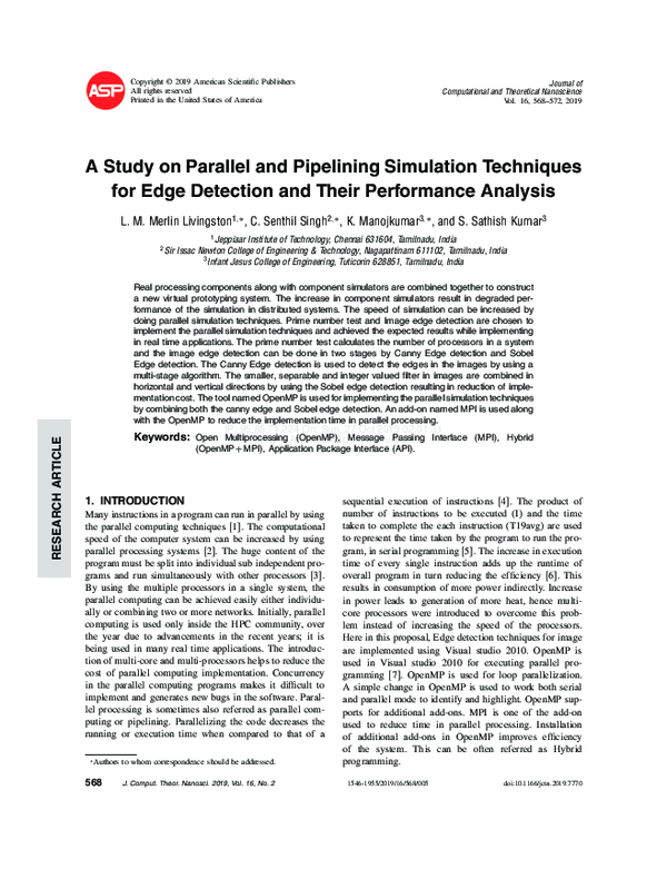 (PDF) A Study on Parallel and Pipelining Simulation Techniques for Edge Detection and Their ...