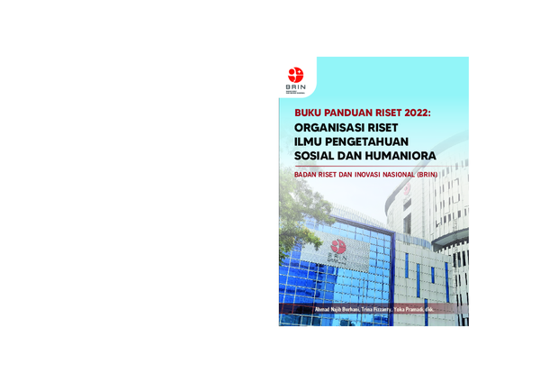 (PDF) Buku Panduan Riset 2022: Organisasi Riset Ilmu Pengetahuan Sosial dan Humaniora