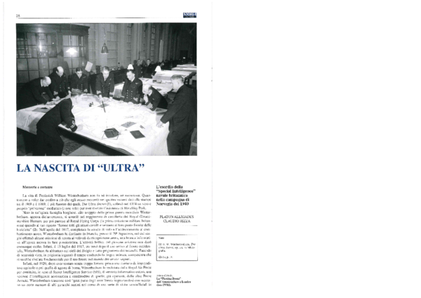 (PDF) La nascita di ULTRA