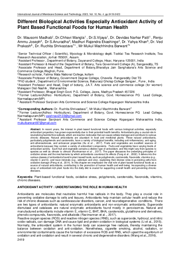 (PDF) Different Biological Activities Especially Antioxidant Activity ...