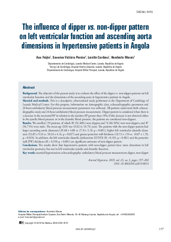 (PDF) The influence of dipper vs. non-dipper pattern on left ...