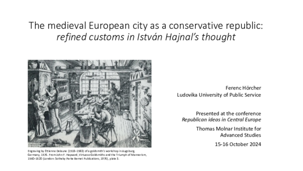 (PDF) The medieval European city as a conservative republic: Refined ...