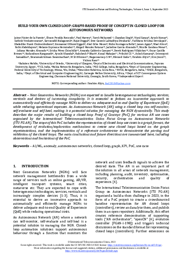 Pdf Build Your Own Closed Loop Graph Based Proof Of Concept In Closed Loop For Autonomous