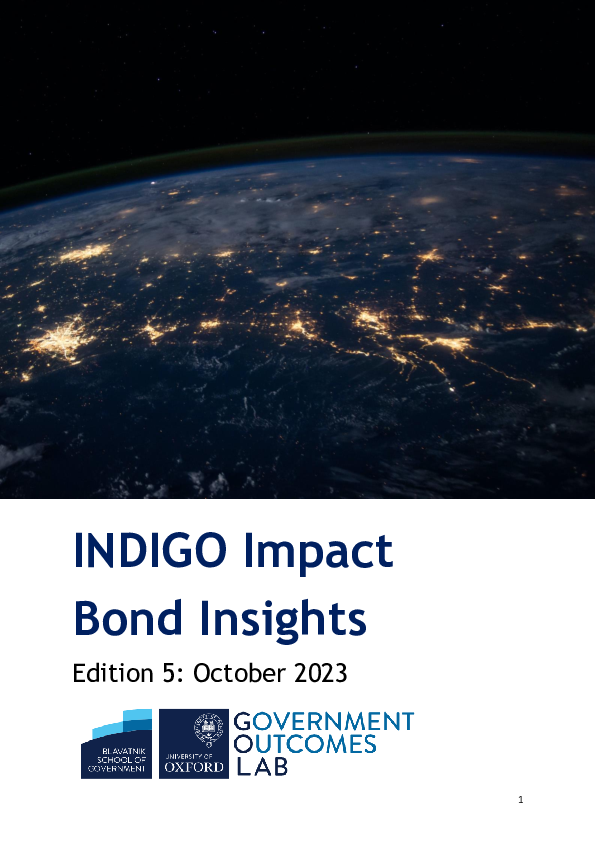 (PDF) INDIGO Impact Bond Insights Report - Edition 5 | Ozioma Paul ...