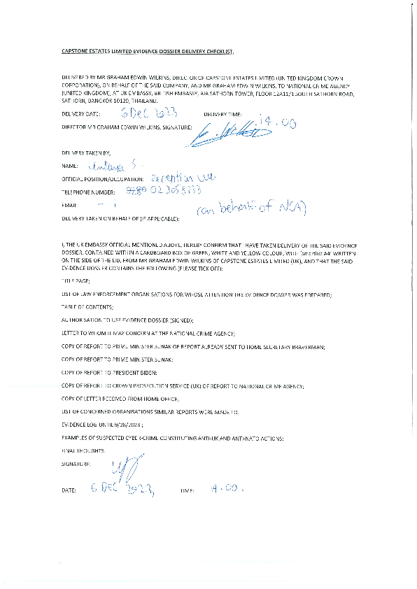 (PDF) Proof of delivery to the National Crime Agency