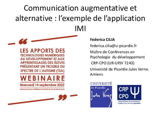 (PDF) Communication augmentative et alternative : l'exemple de l ...