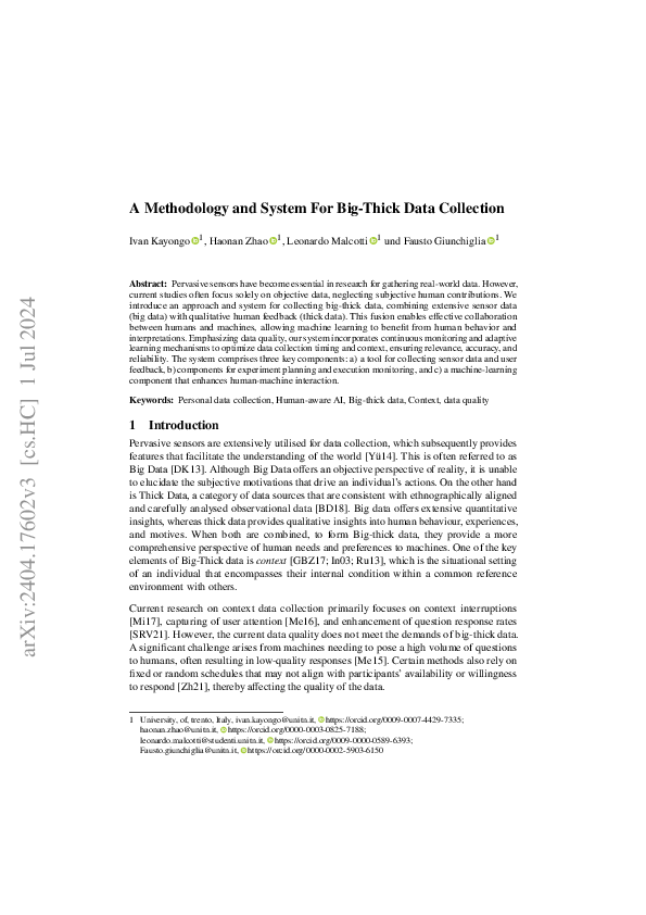 (PDF) Human-AI Collaborative Big-Thick Data Collection