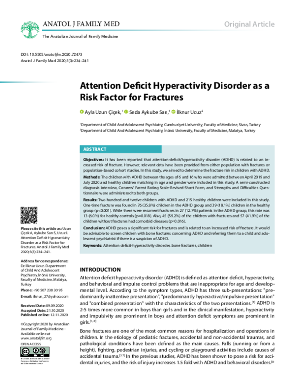 (PDF) Attention-deficit/hyperactivity disorder as a risk factor for ...