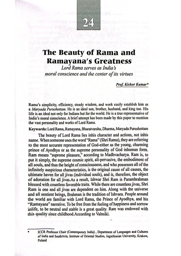 (PDF) The beauty of Rama and Ramayana’s greatness (Lord Rama serves as ...