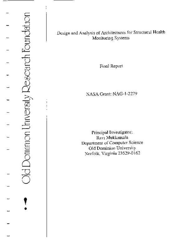 (PDF) Design and Analysis of Architectures for Structural Health ...