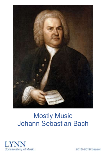 (PDF) 2018-2019 Mostly Music: Johann Sebastian Bach