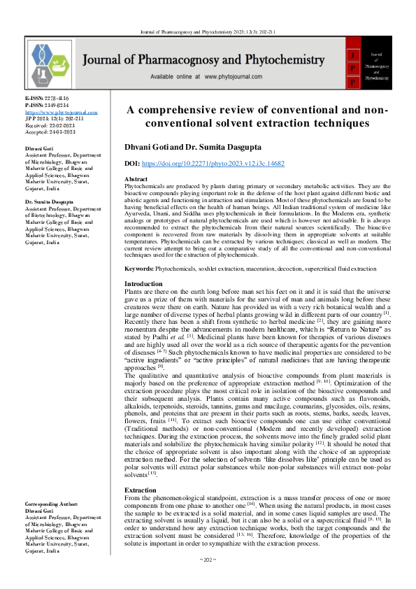 (PDF) A comprehensive review of conventional and non-conventional ...