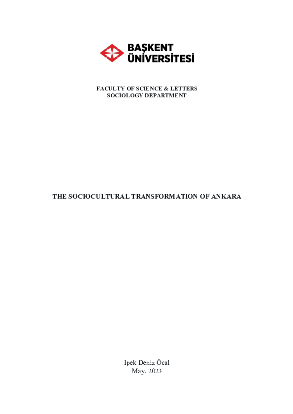 (PDF) The Sociocultural Transformation of Ankara