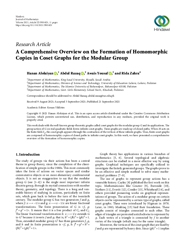 (PDF) A Comprehensive Overview on the Formation of Homomorphic Copies ...