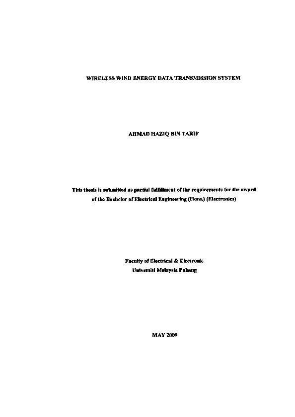 (PDF) Wireless wind energy data transmission system