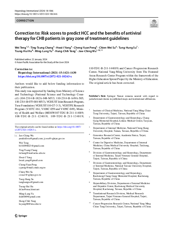 (PDF) Correction to: Risk scores to predict HCC and the benefits of ...