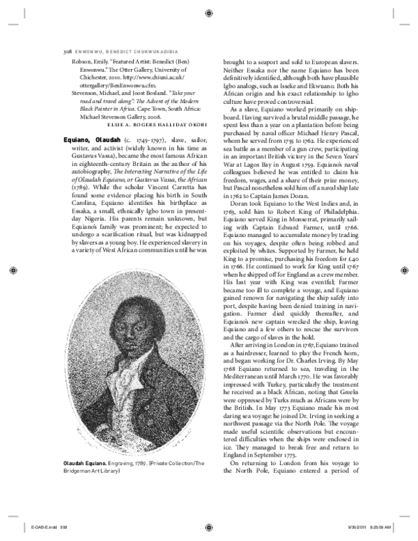 (PDF) Equiano, Olaudah