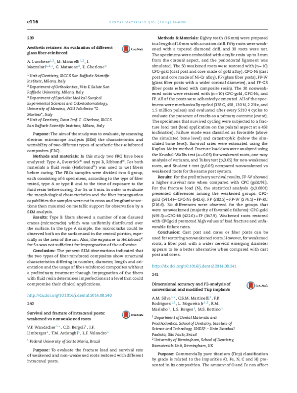 (PDF) Aesthetic retainer: An evaluation of different glass fiber ...