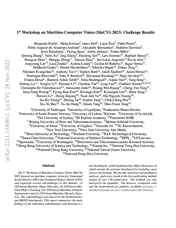 (PDF) 1st Workshop on Maritime Computer Vision (MaCVi) 2023: Challenge ...