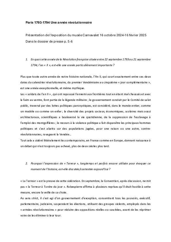 (PDF) 1793-1794 Une année révolutionnaire