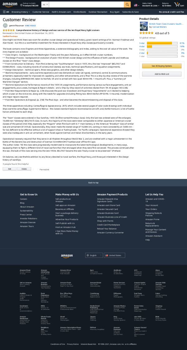 (PDF) British Town Class Cruisers Southampton and Belfast Classes ...